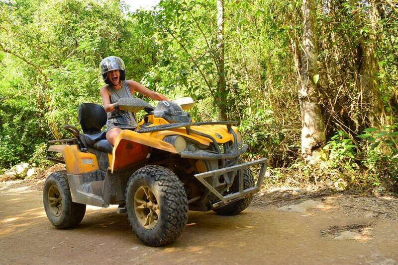 Tulum: High End ATV! Zipline circuit with different flights - Key Points