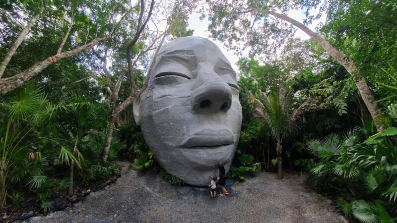 Tulum Instagram: Giant Sculpture, Cenote Atik & City of Arts - First Stop: The Come Into the Light Sculpture
