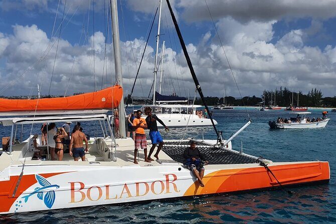 Turtle and Shipwreck adventure on 57 ft catamaran - An Authentic Barbados Catamaran Adventure: Turtles, Shipwrecks, and Sunbathing