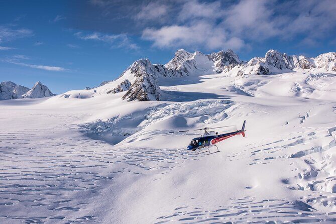 Twin Glacier Helicopter Flight departing Fox Glacier - The Sum Up