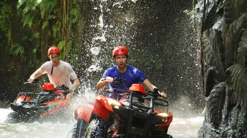 Ubud: ATV Quad Bike through river, rice fields & waterfall - Key Points