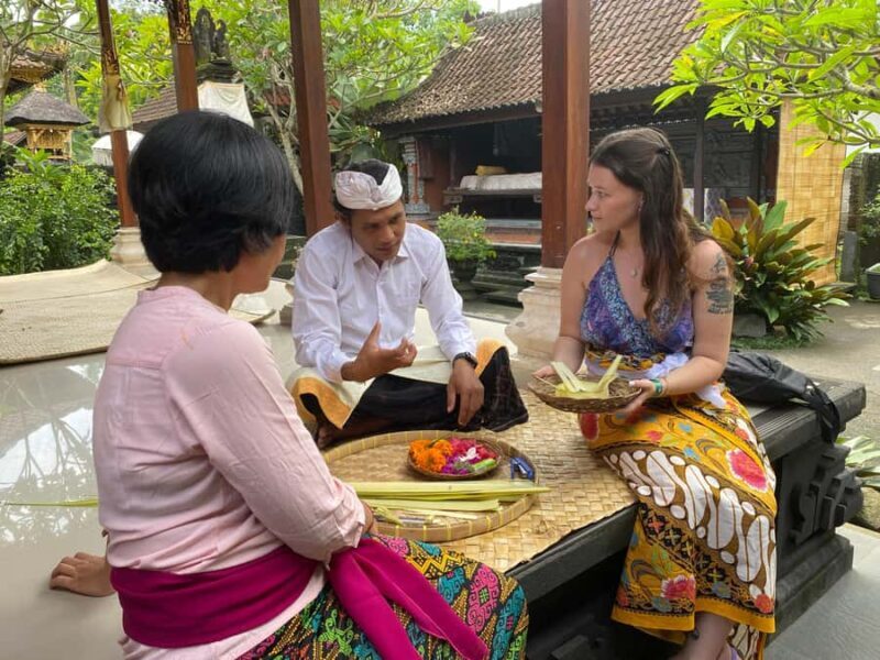 Ubud: Balinese Offering Making Canang & Purification Ritual - Key Points