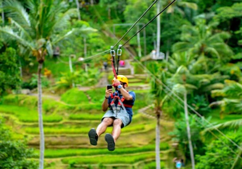 Ubud: Batur Cafe Sunrise, Zip-Line & Cretya Day Club Tour - Key Points