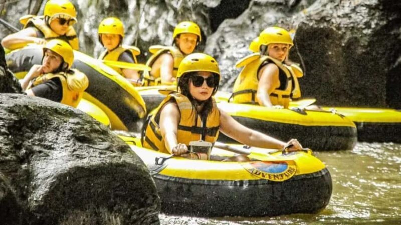 Ubud: Day Club, Temple Run ATV Ride and Water Rafting Tour - Key Points