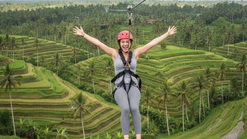 Ubud: Lazy Cave River Tubing and Zipline in Rice Terrace - Key Points