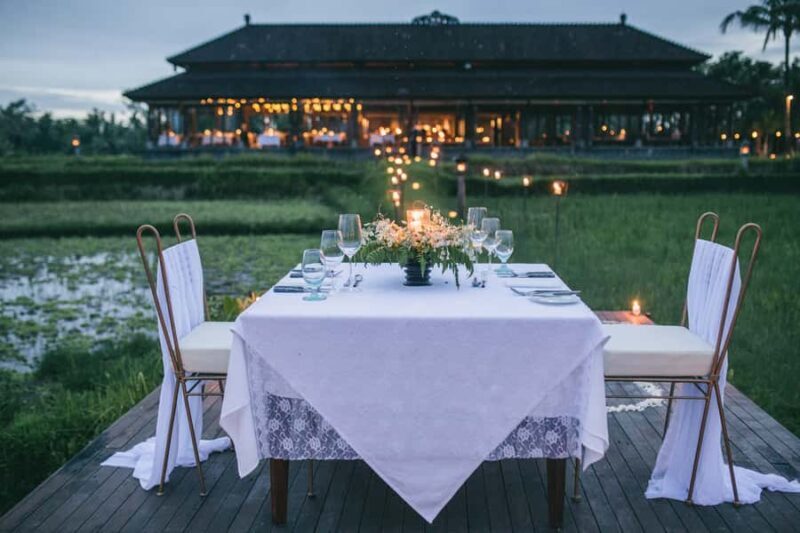 Ubud: Romantic Dinner among the Rice Fields - Key Points
