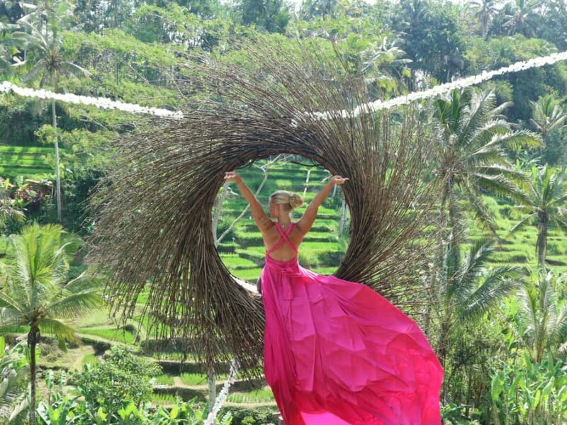 Ubud: Sky Bike Adventure, Swing & Rice Terrace with Transfer - The Scenic Rice Terraces & Local Atmosphere