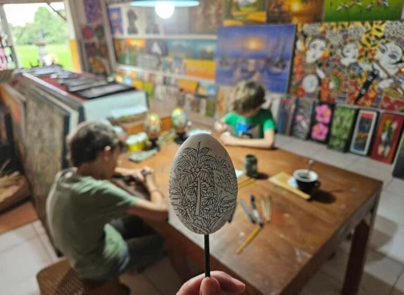 Ubud:Balinese Egg Painting, Canvas, and Canang Sari Offering - An Authentic Art Form Worth Exploring