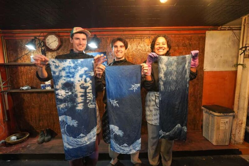 Ukiyo-e Indigo Dyeing Workshop at Mt. Fuji - An In-Depth Look at the Workshop Experience