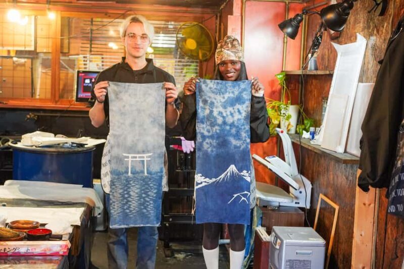 Ukiyo-e Indigo Dyeing Workshop at Mt. Fuji - Real Traveler Insights