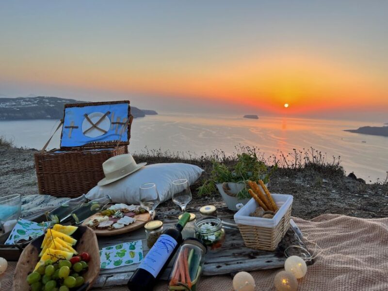 Uncrowded Santorini Sunset PicNic - The Value of This Experience