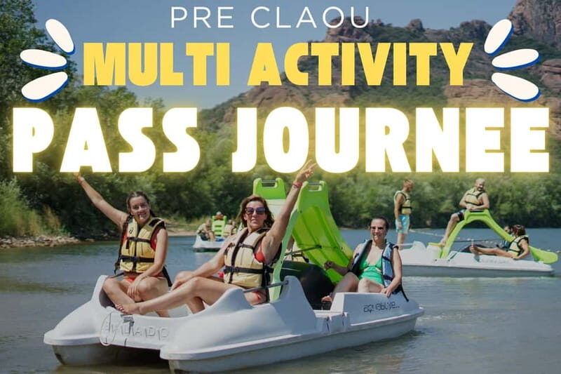 Unlimited day pass to Water Glisse Passion Pré Claou water sports center - Key Points