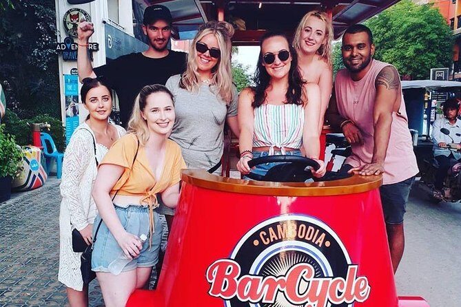 Unlimited Drinks - Sunset City Tour - 2 Hours - Discovering Siem Reap’s Sunset Pub Crawl by Bar Cycle