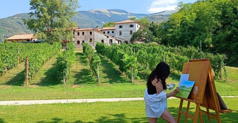Valdobbiadene: Art and Wine-Painting session in the vineyard - Introducing the Experience