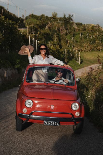 Valdobbiadene: Prosecco hills with the vintage 500 - The Drive through the Prosecco Hills