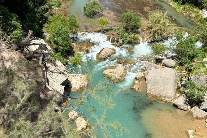 Valencia Tour Montanejos Hot Springs and Waterfall of the Bride - Puebla de Arenoso and the Natural Waterspout