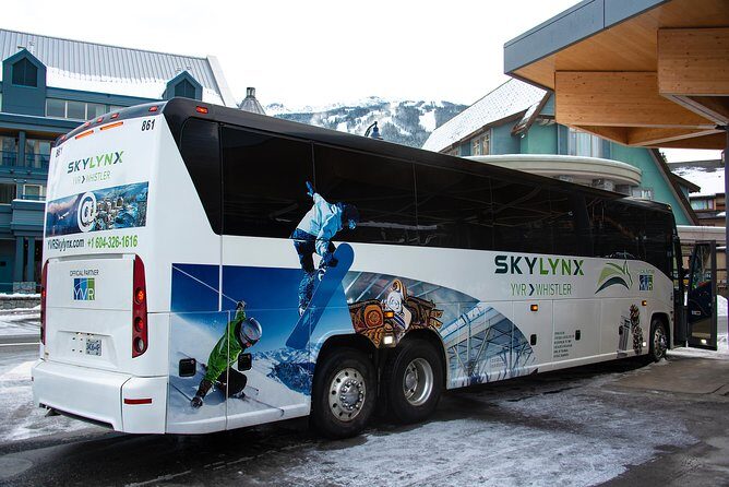 Vancouver Airport to-or-from Whistler or Squamish by Bus (Single trip) - Key Points