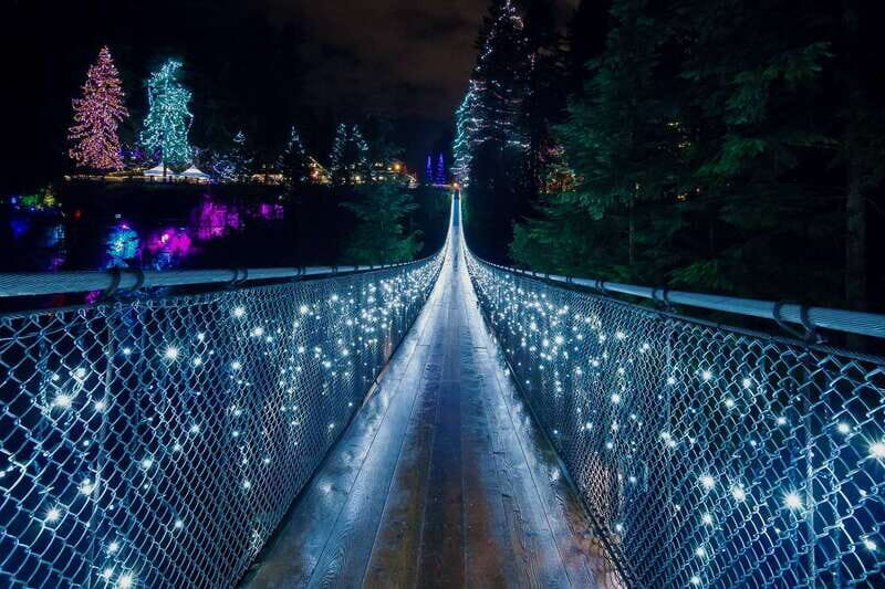 Vancouver and Capilano Suspension Bridge Canyon Lights - Exploring Vancouver’s Urban Charms