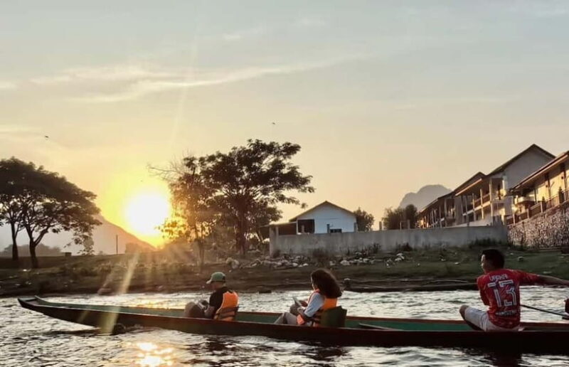 Vang Vieng Day Tour - Longtail boat, Paragliding - Exploring the Longtail Boat Experience