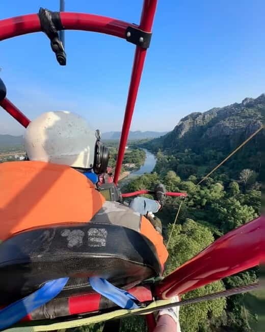 Vang Vieng Day Tour - Longtail boat, Paragliding - Combining Longtail Boat and Paragliding: A Perfect Day