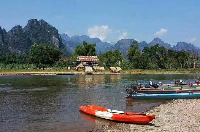 Vang vieng Shared Tour:Longtail boat,Hot Air Balloon,pick-up - The Sum Up