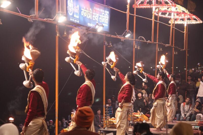 Varanasi: Ganga Arti Evening Light Ceremony on the Main Ghat - A Deeper Look at the Experience