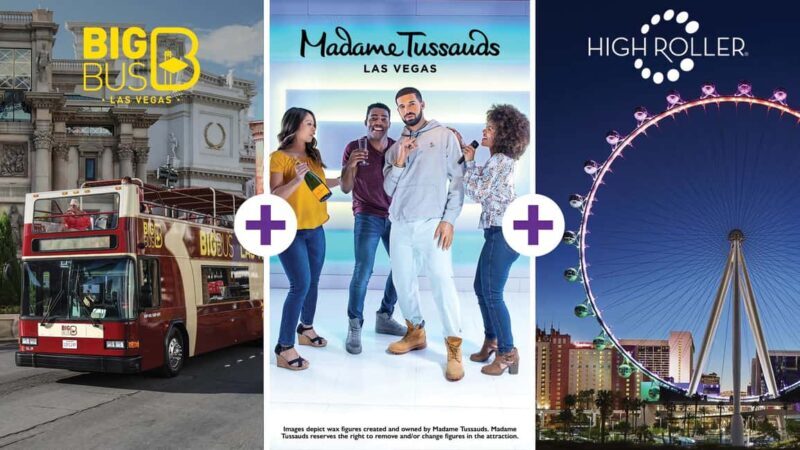 Vegas: Madame Tussauds, High Roller, & Hop-on Hop-off Tour - An Introduction to the Tour Highlights