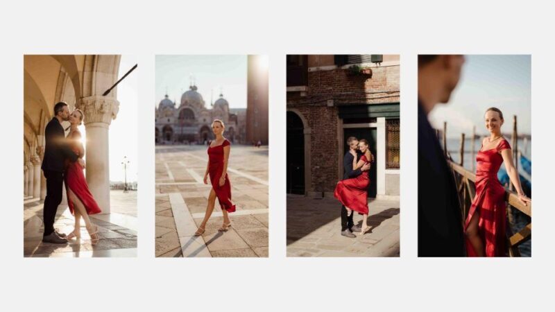 Venice: Elegant couple photos on your vacation - Key Points