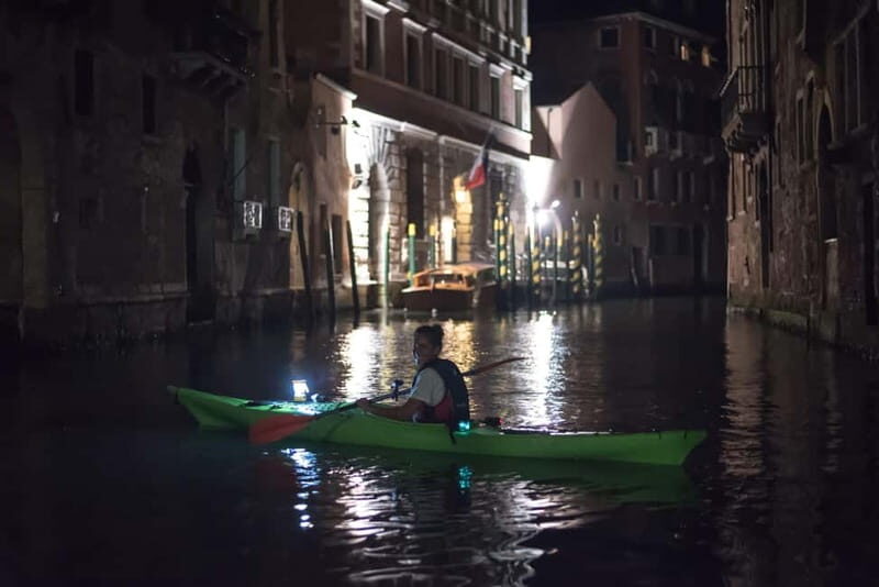 Venice: Night + Sunset Kayak Tour Kayak in the Canals - Key Points