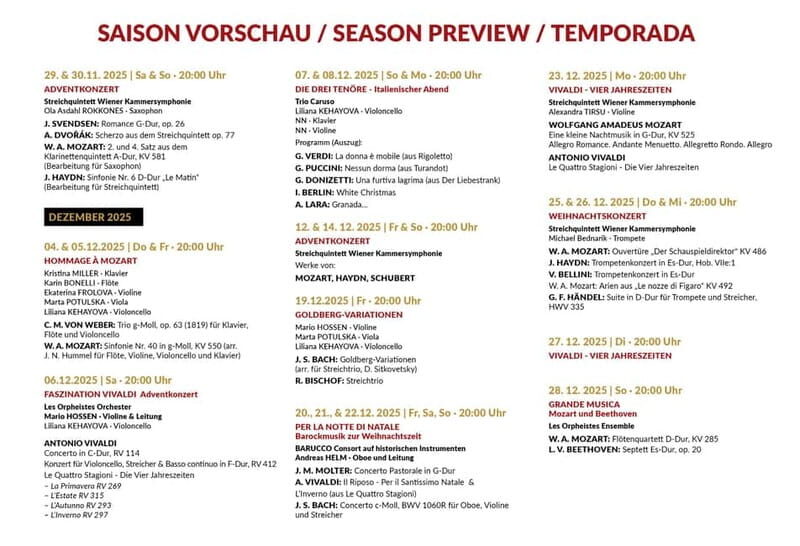 Vienna: Classical Concerts in the Minorite Church Ticket - Authentic Experiences from Past Attendees