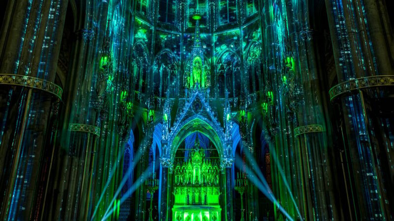 Vienna: Light of Creation Votive Church Immersive light show - Review of Vienna: Light of Creation Votive Church Immersive Light Show
