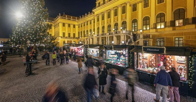 Vienna: Schönbrunn Palace & Christmas Market Walking Tour - Key Points