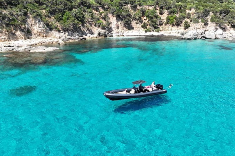 Villasimius: maxi RIB tour, 3 swim stops and snorkeling - An Authentic Sardinian Adventure on a Maxi RIB