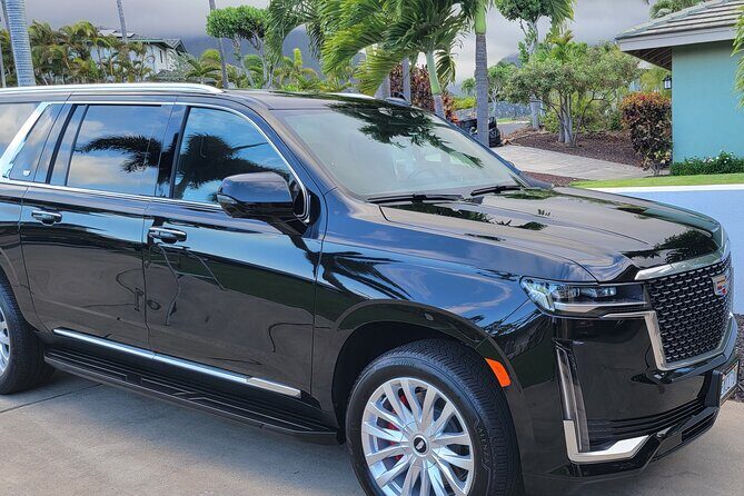 VIP Private Maui OGG Arrival Transfer in Black Cadillac Escalade - The Ride: From Airport to Hotel