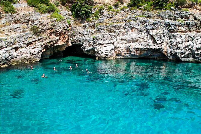 Vlore Speedboat Tour to Dafina Bay & Haxhi Ali Cave - Food, Drinks, and Relaxation