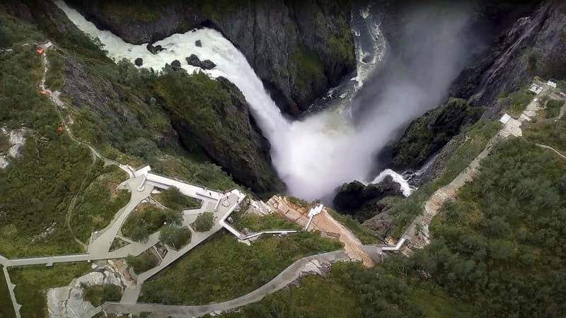 Vøringsfossen Waterfall  the Grand tour of Hardanger Fjord - Key Points