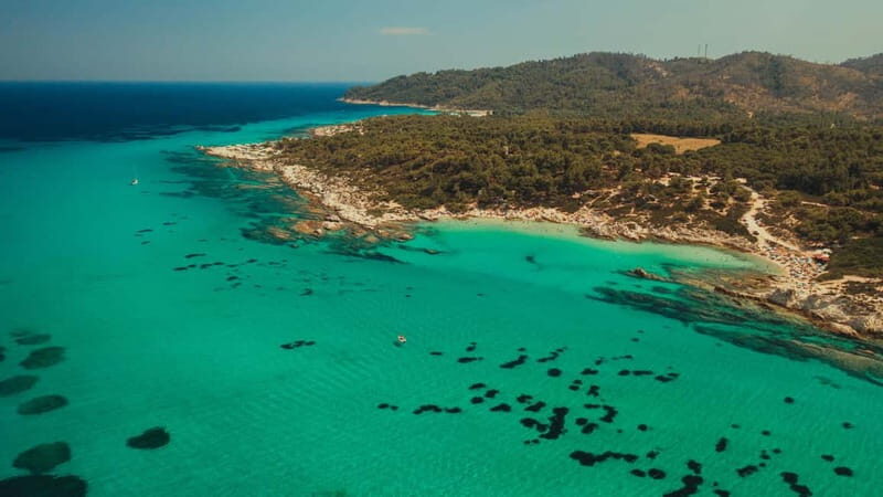 Vourvourou: Private Cruise to Orange Beach & Sithonia Coast - Key Points