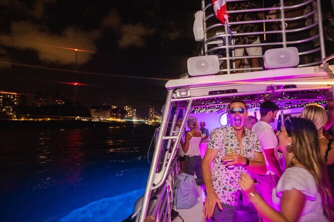 Waikiki Friday Fireworks Party Cruise with Live DJ & Full Bar - Frequently Asked Questions