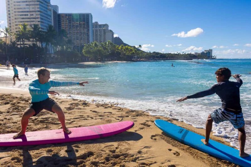 Waikiki: Surf Lesson & Bonus Beach Setup (Chairs & Umbrella) - Key Points