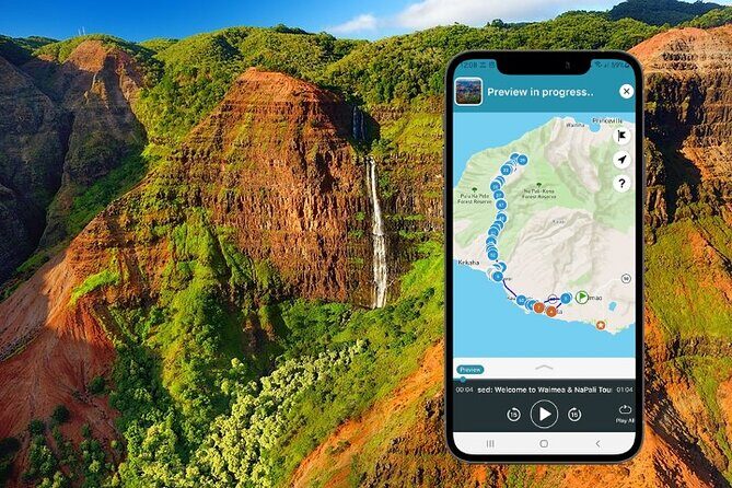 Waimea Canyon & Na Pali Driving Tour app - Key Points