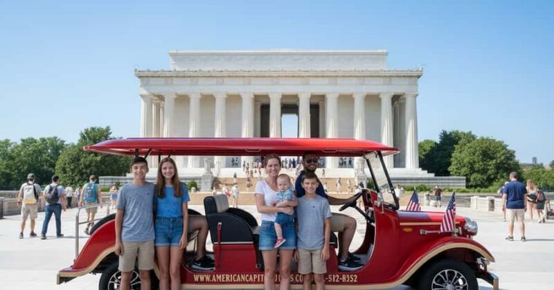 Washington DC Monuments & History Guided Electric Cart Tour - Key Points