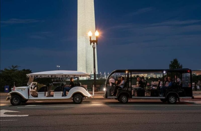 Washington DC: Monuments Moonlight Guided Electric Cart Tour - What the Reviews Say