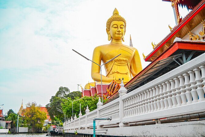 Wat Pak Nam Longtail Boat Tour with Flower Market in Bangkok - Key Points