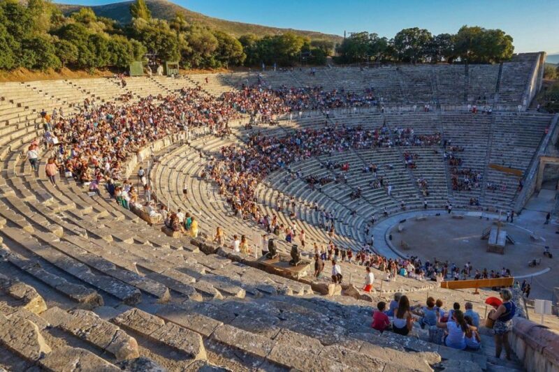Watch a performance at ancient stage of Epidaurus - The setting: an amphitheatre like no other