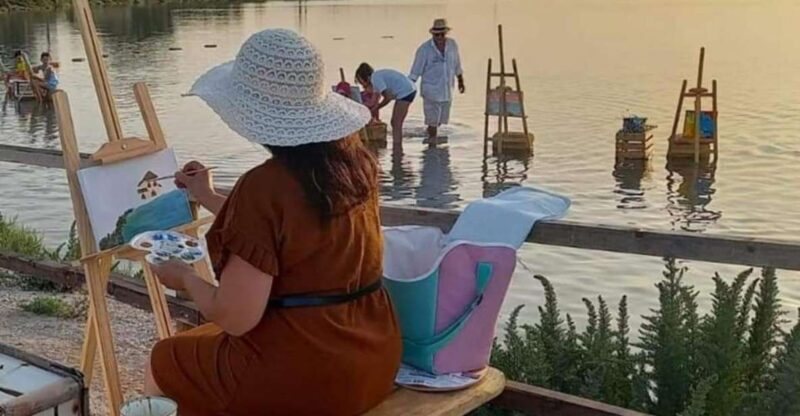 Water painting in the salt pans of Marsala - An Introduction to This Artistic Adventure in Sicily