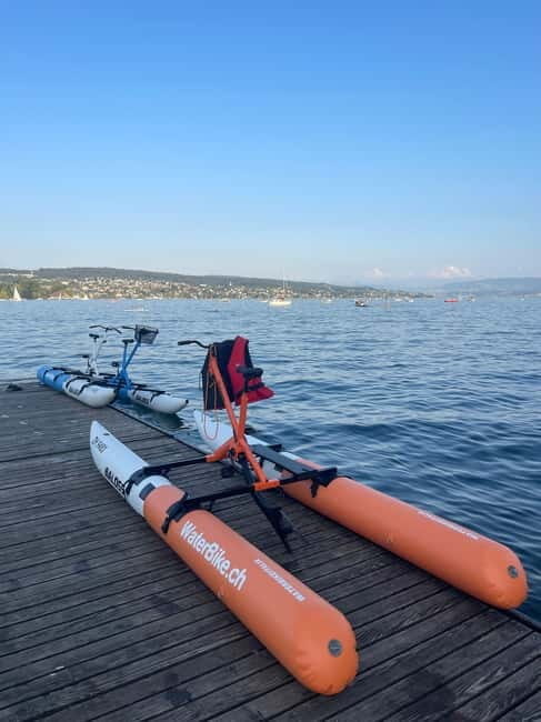 Waterbike on Lake Zurich - What’s Included and What To Bring