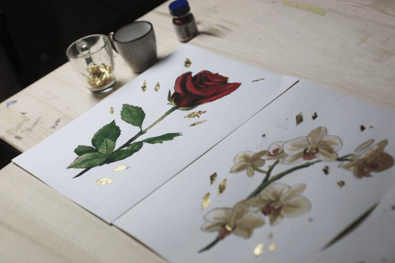 Watercolor Painting with gold leaf workshop - Who Will Enjoy This?