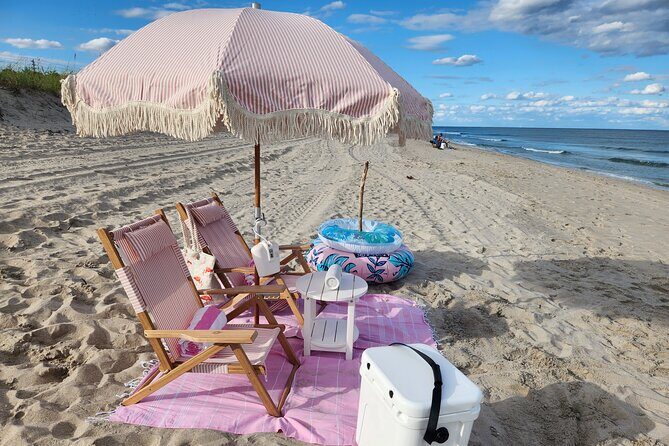 West Palm Beach Day: Umbrella, Chairs, Yeti, JBL Speaker, Towels+ - Introducing the Coastal Cabana Club Beach Experience