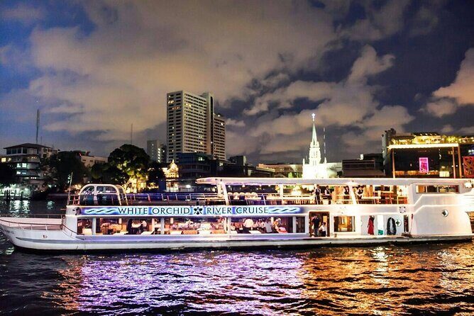 White Orchid Sunset Dinner Cruise Calypso Ladyboy Cabaret Show - Key Points