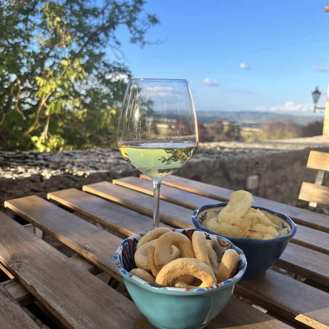 Wine aperitif at the Castle - A Luxurious Sip in Historic Tuscany